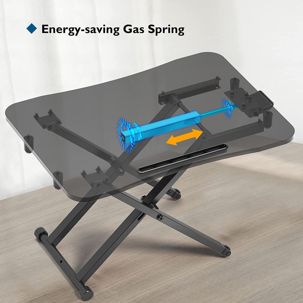 BONTEC Standing Desk Converter 65x47cm, Height Adjustable Sit Stand de