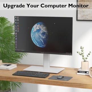 BONTEC Universal Table Top Pedestal TV Stand with Bracket for 26”-55”