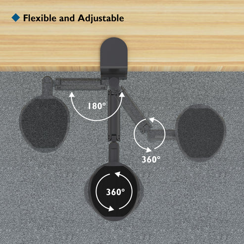 BONTEC Ergonomic Arm Rest Support for Desk Armrest Pad Rotating Wrist
